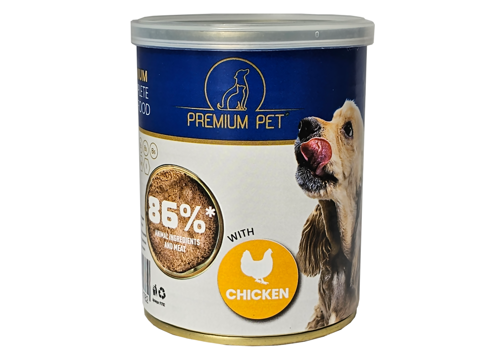 Premium Pet lihapasteet kanalihaga koeratoit 8x360g