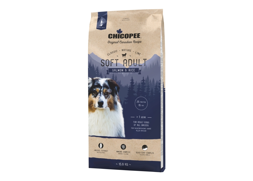 Chicopee CNL Soft Adult Salmon & Rice koeratoit 15kg